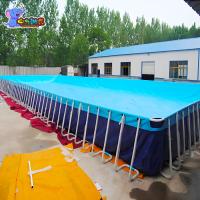 China Temporary PVC Metal Frame Swimming Pool Portable Above Ground ODM for sale