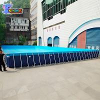 China Temporary PVC Metal Frame Swimming Pool Portable Above Ground ODM for sale