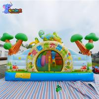 China Commercial Bouncy Forest Chameleon Jumping Castles Inflatable Thickened Buffer for sale