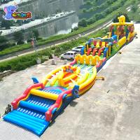 China Outdoors Inflatable Bouncy Castle Inflatable Obstacle Course Bounce House for sale