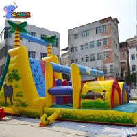 China Outdoors Inflatable Bouncy Castle Inflatable Obstacle Course Bounce House for sale
