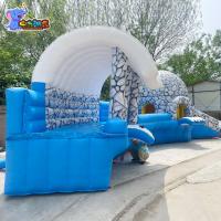 China Penguin Theme Inflatable Water Slide Inflatable Water Park Inflatable Slide for sale