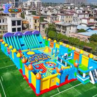 China Outdoors Inflatable Bouncy Castle Inflatables Amusement Park Obstacle Course for sale