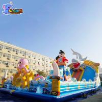China Outdoors Inflatable Bouncy Castle Inflatables Amusement Park Obstacle Course for sale