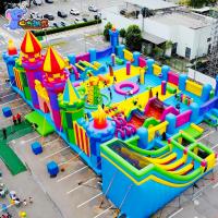 China Outdoors Inflatable Bouncy Castle Inflatables Amusement Park Obstacle Course for sale
