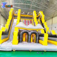 China Giant Outdoors Inflatable Water Slide Water Slides Inflatable With Pool for sale