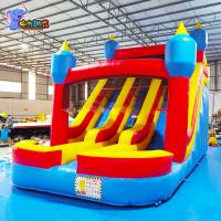 China Giant Outdoors Inflatable Water Slide Water Slides Inflatable With Pool for sale