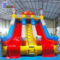 China Giant Outdoors Inflatable Water Slide Water Slides Inflatable With Pool for sale