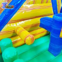 China Outdoors Inflatable Water Slide Inflatable Slide Bounce House Slide With Pool for sale