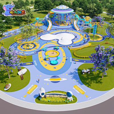 China Planet Theme Outdoor Children's Playground Equipment Large Amusement Equipment for sale