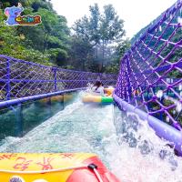 China Customization Outdoors Long Track Glass Water Slide Amusement Park Equipment for sale