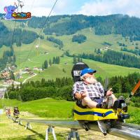 China Customization Outdoor Adventure Amusement Equipment Single Track Roller Coaster for sale