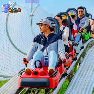 China Outdoor Recreational Equipment Double Track Roller Coaster Amusement Equipment for sale