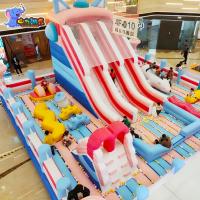 China Theme Park Bounce Castle Inflatable Bouncy Castle Bounce House With Slide for sale