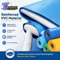 China Commercial PVC Steel Frame Swimming Pool For Water Park for sale