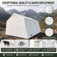 China Portable Inflatable Clinic Shelter Waterproof PVC Air Beam Tent Temporary Health Station Custom Manufacturer for sale
