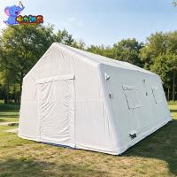 China Portable Inflatable Clinic Shelter Waterproof PVC Air Beam Tent Temporary Health Station Custom Manufacturer for sale