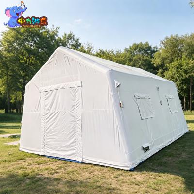 China Portable Inflatable Clinic Shelter Waterproof PVC Air Beam Tent Temporary Health Station Custom Manufacturer for sale