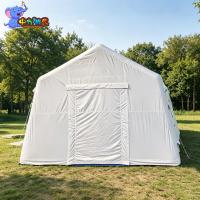 China Portable Inflatable Clinic Shelter Waterproof PVC Air Beam Tent Temporary Health Station Custom Manufacturer for sale