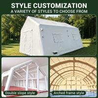 China Portable Inflatable Clinic Shelter Waterproof PVC Air Beam Tent Temporary Health Station Custom Manufacturer for sale