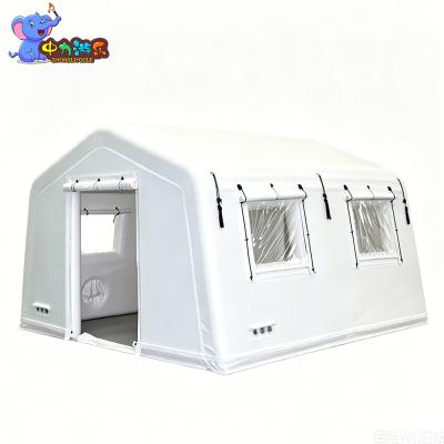 China White Inflatable Healthcare Shelter Outdoor PVC Air Beam Tent Mobile Service Room Custom Supplier for sale