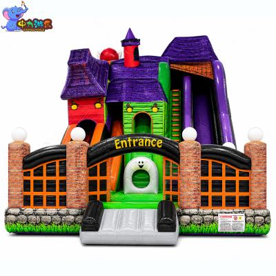 China Halloween Commercial Inflatable Bounce House Combo Supplier for sale