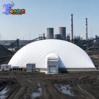 China Modular Clear-Span Heavy-Duty Fabric Foundation Pit Shelter with Galvanized Steel Truss for Urban Civil Engineering & Dust Control for sale