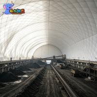 China Modular Clear-Span Heavy-Duty Fabric Foundation Pit Shelter with Galvanized Steel Truss for Urban Civil Engineering & Dust Control for sale