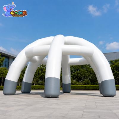 China Customized Giant Inflatable Spider Dome Tent Marquee White Limestone for sale