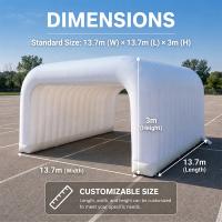 China Custom Size Portable Four-Season Inflatable Shelter with Air Rib Structure for Vehicle Storage for sale