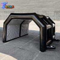 China Custom Inflatable Car Shelter Air Beam Garage Tent Portable Vehicle Enclosure for Car Storage, Detailing, Auto Service and Commercial Projects for sale