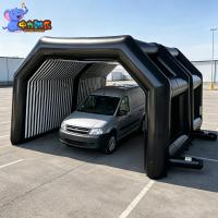China Custom Inflatable Car Shelter Air Beam Garage Tent Portable Vehicle Enclosure for Car Storage, Detailing, Auto Service and Commercial Projects for sale
