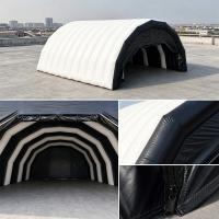 China Custom Giant Inflatable Tent Large Air Rib Work Shelter with Wide Access for Vehicle Service, Equipment Maintenance, Temporary Storage and Commercial Projects for sale