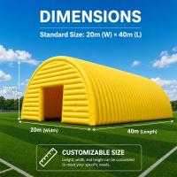 China Custom Giant Inflatable Tent Air Rib Sports Dome for Football Training, School Sports, Club Practice and Temporary Commercial Sports Facilities for sale