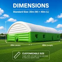 China Custom Giant Inflatable Tent Daylight Sports Hall with Air Beam Structure for Football Academies, Schools, Sports Clubs and Multi-Purpose Indoor Training for sale