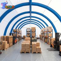 China Custom Giant Inflatable Tent Air Beam Warehouse Shelter for Temporary Storage, Logistics, Pallet Racking, Equipment Protection and Industrial Projects for sale