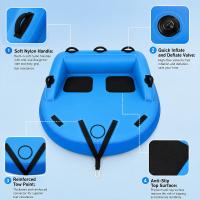 China Commercial Inflatable Towable Tube with Backrest for 2-6 Riders, Boat Towing, Resort Rental, Lake and Water Sports for sale