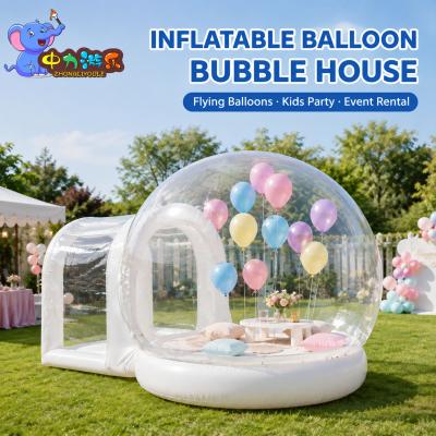 China Inflatable Balloon Bubble House Clear Dome for Kids Party Birthday Event Rental and Flying Balloon Display for sale