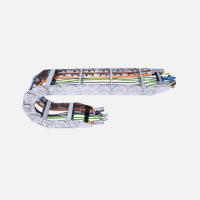 China Industrial Steel Cable Drag Chain Flexible Cable Carrier 47mm 58mm 68mm Inner Height for sale