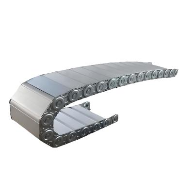 China Steel Cable Drag Chain For CNC , Heavy Duty Load Bearing Flexible Wire Channel for sale