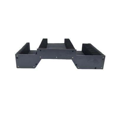 China Customized CNC Machine Telescopic Cover Steel Bellow Covers Protection Dust Rectangular for sale