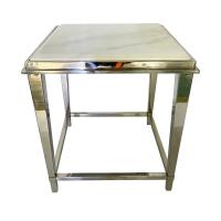 China Hotel Stainless Steel Stylish Tea Table 30kg Width 48cm for sale