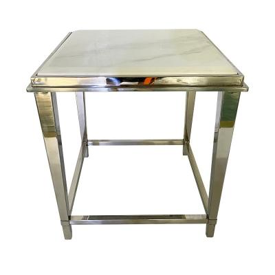 China Hotel Stainless Steel Stylish Tea Table 30kg Width 48cm for sale