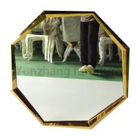 China Luxurious Irregularly Tempered Mirror Glass Diamond Shaped For Cloakroom Bedroom for sale