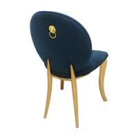 China Gold Stainless Steel Stacking Leather Banquet Wedding Chair For Home for sale