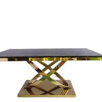China 60 Inches Wide  White Dining Table 100 Lbs Weight Marble Material for sale