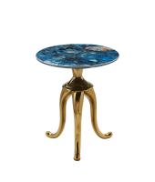 China Stylish Tea Table with Metal Base The Perfect Blend of Form and Function for sale