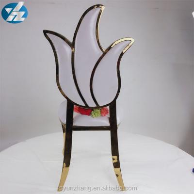 China Flower Design High Back Wedding Chair Royal Furniture Chair 49X56X107cm for sale