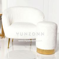 China Modern Luxury Velvet Fabric Single Sofa Chair for Hotel and Living Room with 15-30 Days Delivery for sale