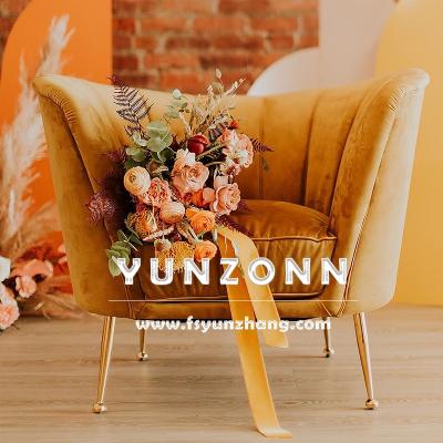 China European Royal Wedding Velvet Lounge Chair and Love Seat for Hotel Sofa Events for sale